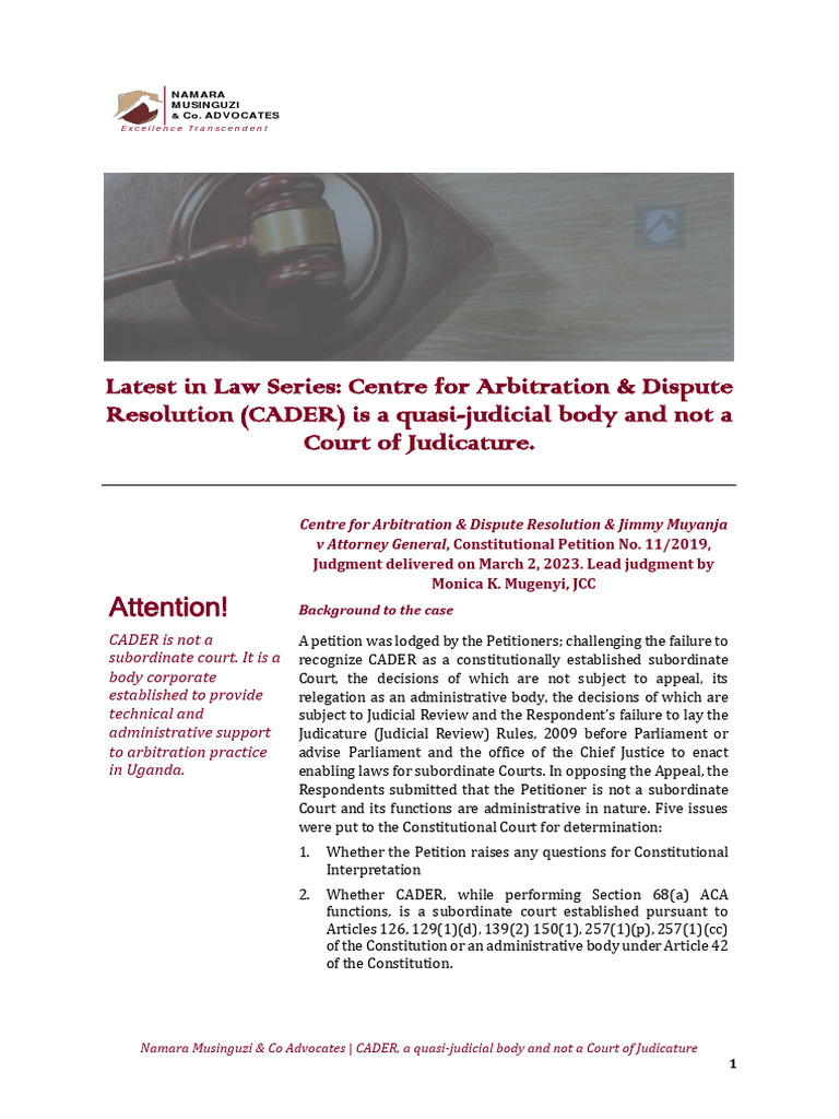 Legal Alert | PDF | Judiciaries | Arbitration