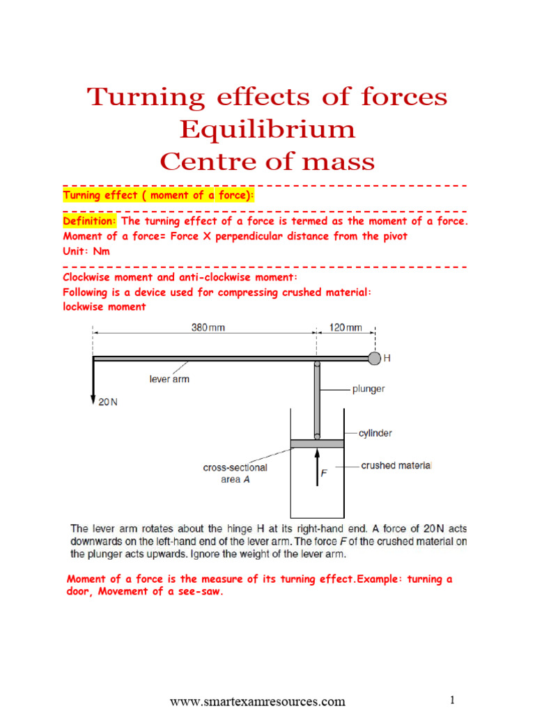 1.5.2-IGCSE-Physics-Notes-Motion-Forces-Energy-Turning-effects-of ...