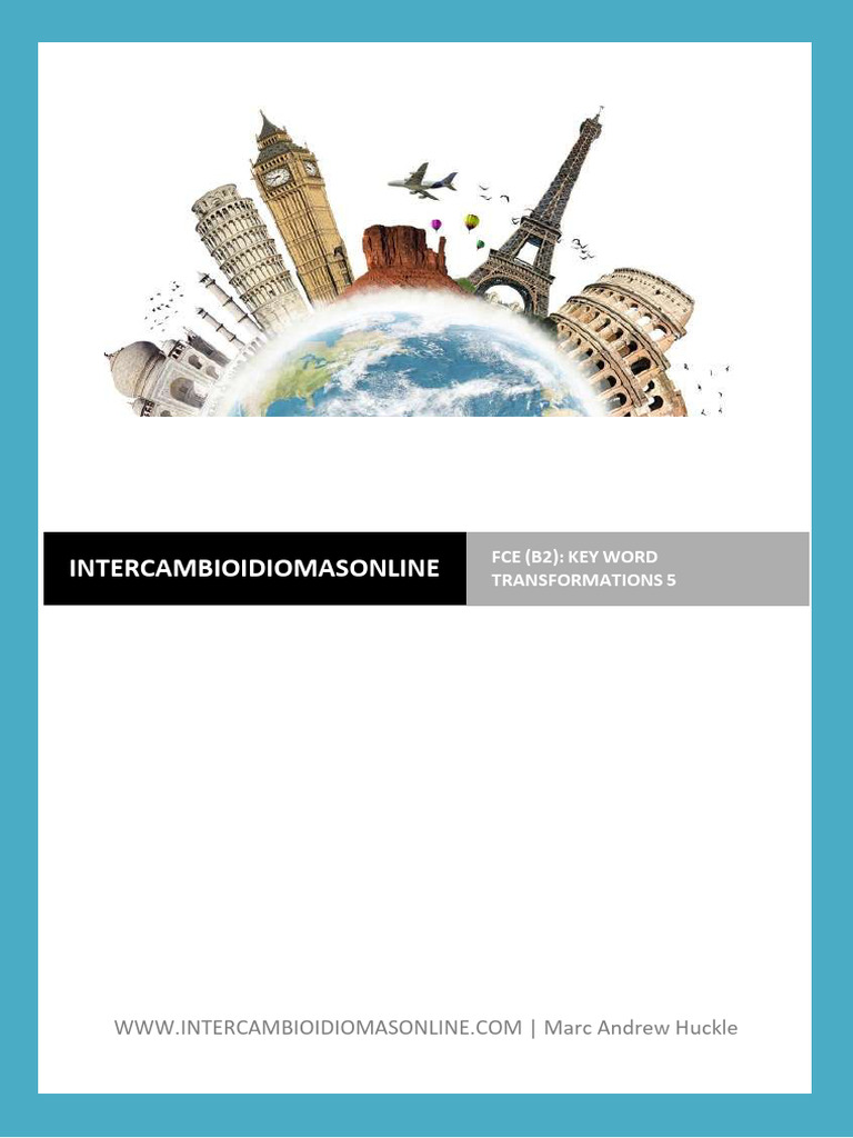Fce B2 Key Word Transformations 5 | PDF
