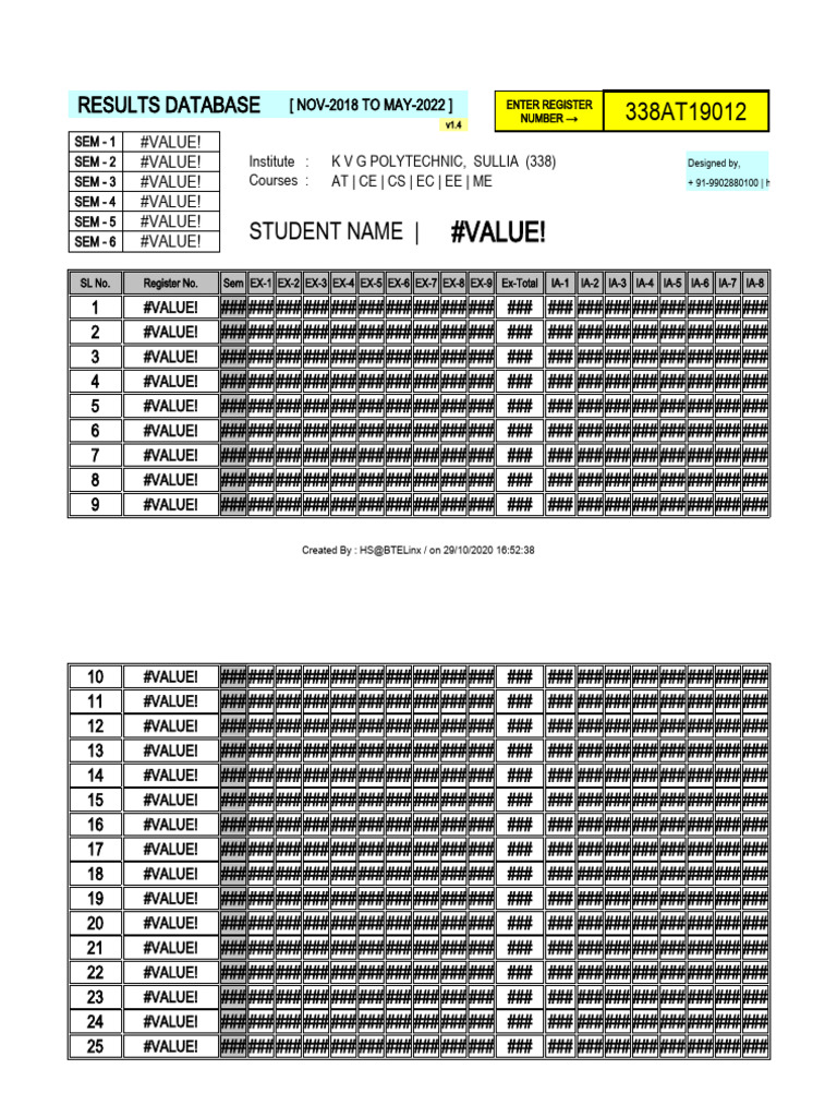RESULTS DATABASE v1.4 338 | PDF