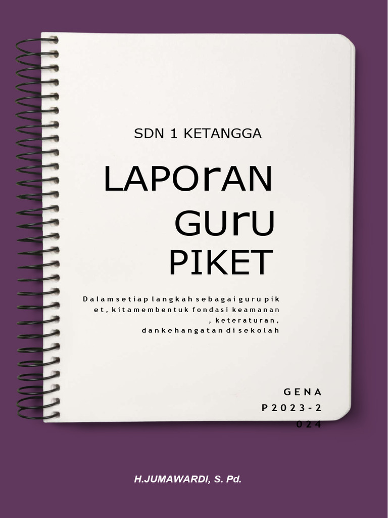 Format Laporan Guru Piket | PDF