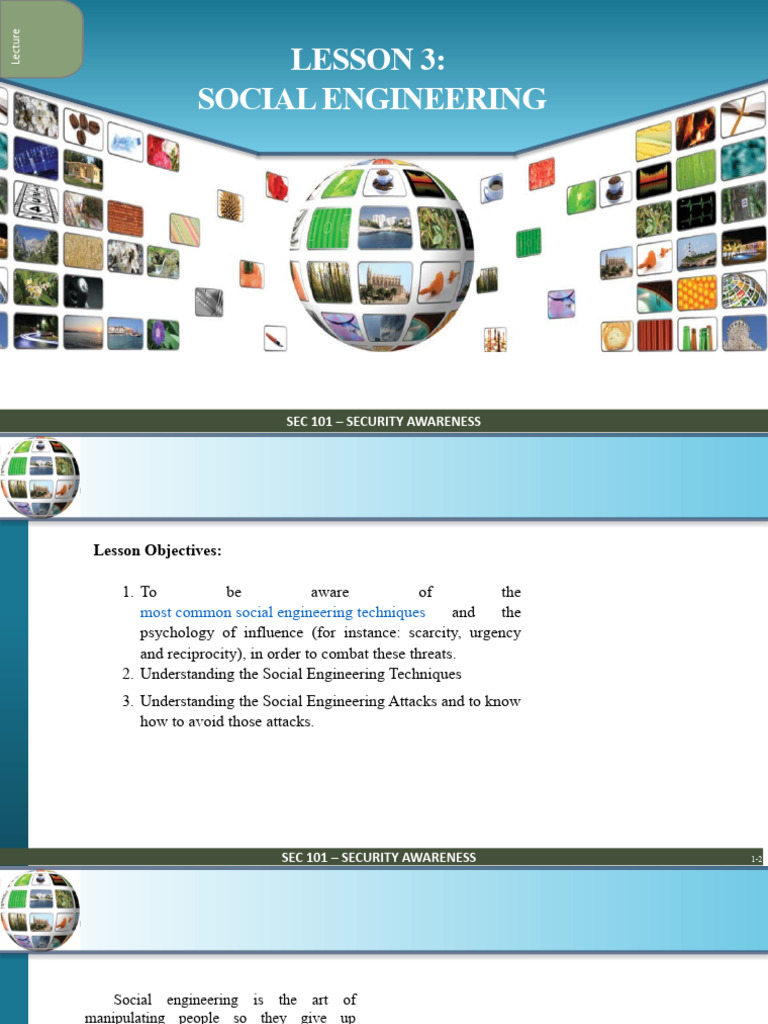 Understanding Social Engineering Threats | PDF | Phishing | Computer ...