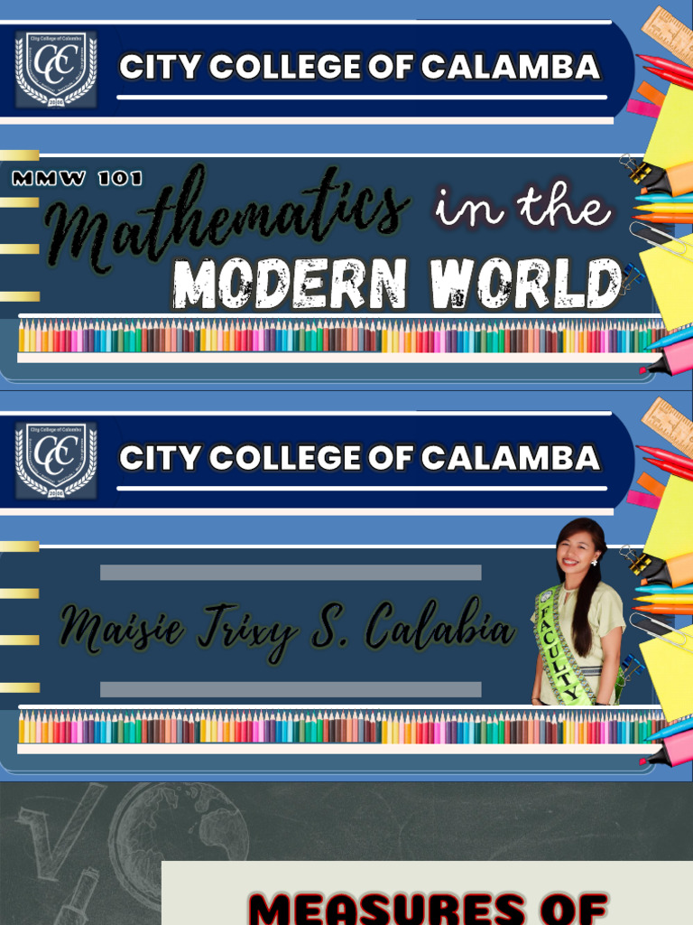 MMW 101 - Lesson 9 - Measures of Relative Position | PDF | Percentile ...