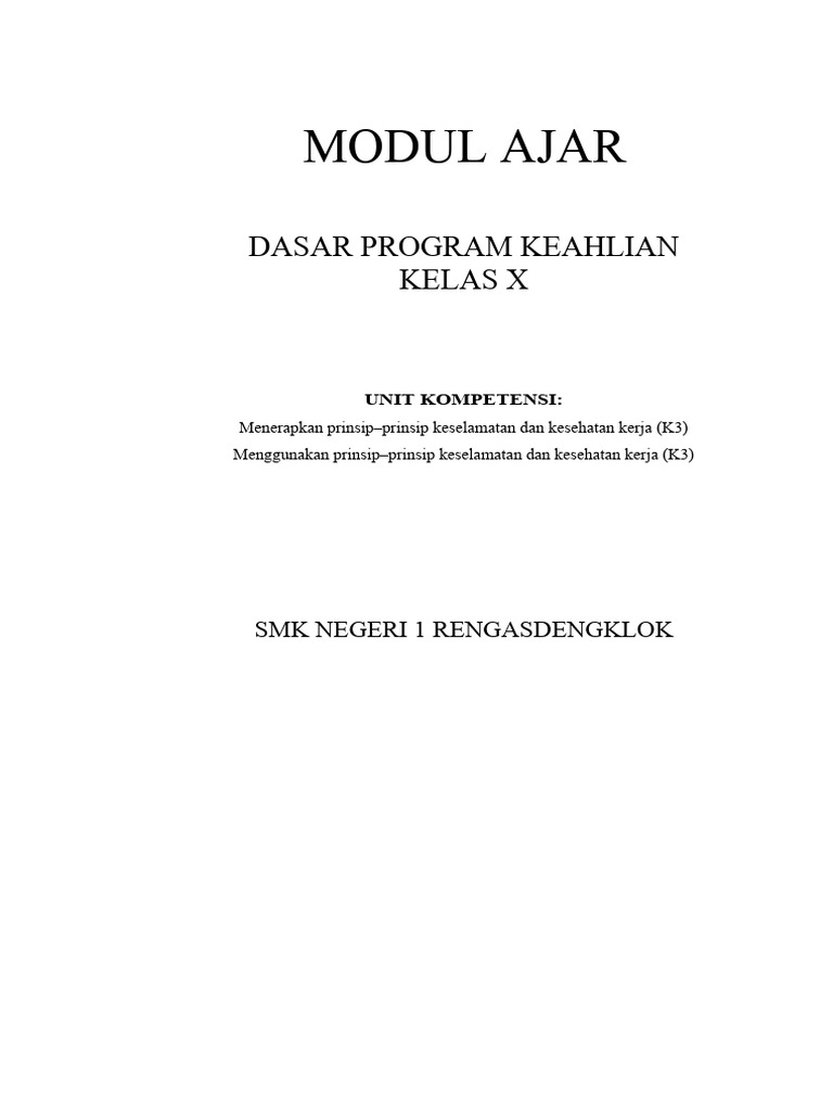 Modul Tosm - K3 | PDF