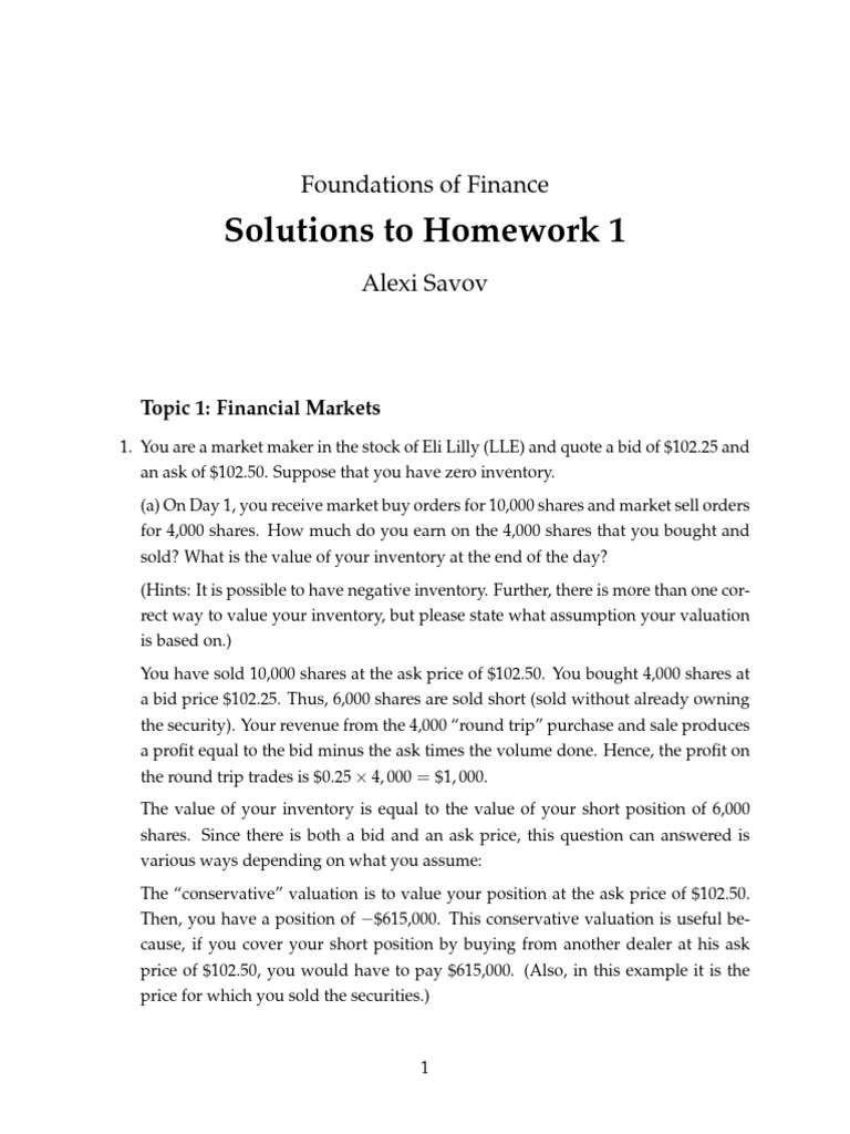 Solutions1 | Download Free PDF | Present Value | Bonds (Finance)