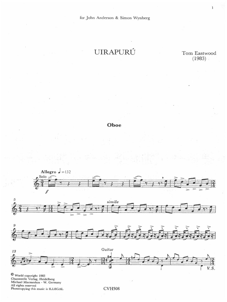 Uirapuru 240311 182215 | PDF | Musical Compositions | Rhythm And Meter