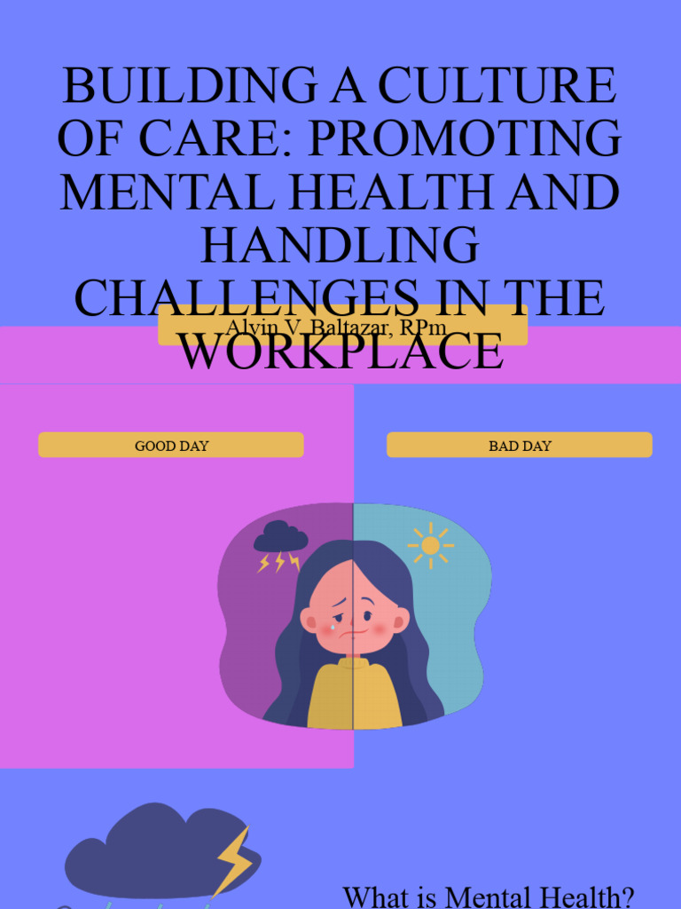Promoting Mental Health In The Workplace Pdf Mental Health