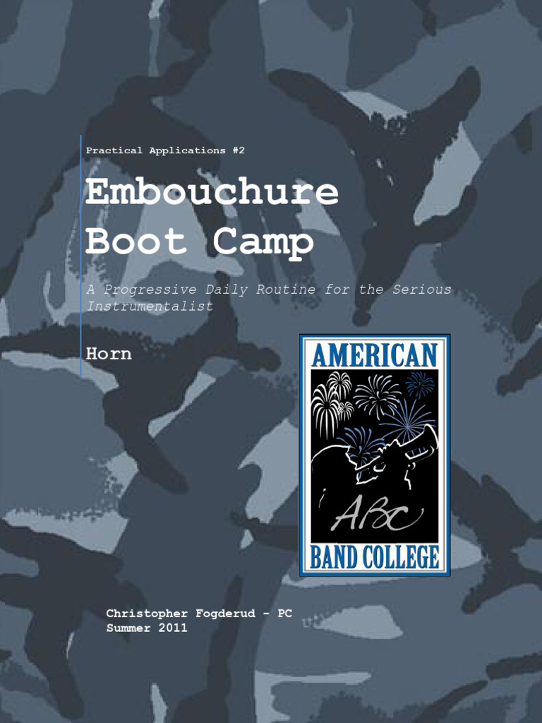 Horn Embouchure Boot Camp Guide | PDF | French Horn | Breathing