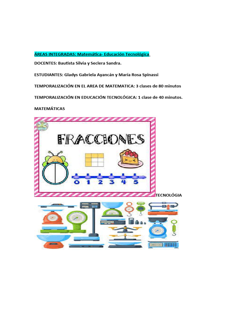 Tecnologia y Matematica 4to 1 1 | PDF | Medición | Enseñando