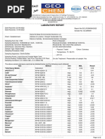 Drinking Water Test Report | PDF | Bacteria | Chemical Compounds