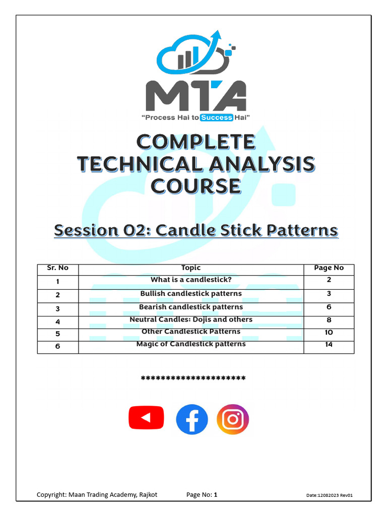 Session 2 Candle Stick | PDF | Market Trend | Technical Analysis