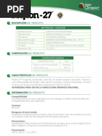 Phyton 27®: Fungicida-Bactericida Agrícola | PDF | Agua | Pesticida