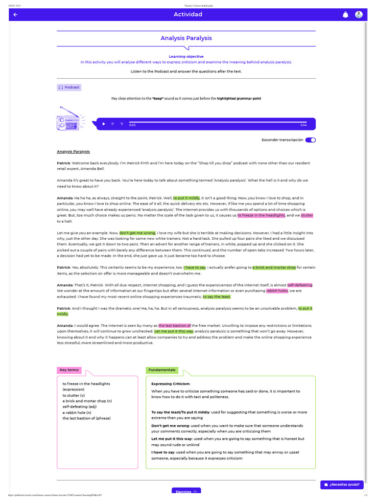 Analysis Paralysis Pdf