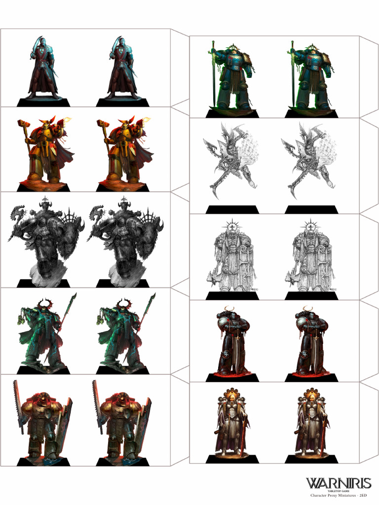 Warniris+2nd+Edition+ +Character+Proxy+Miniatures | PDF