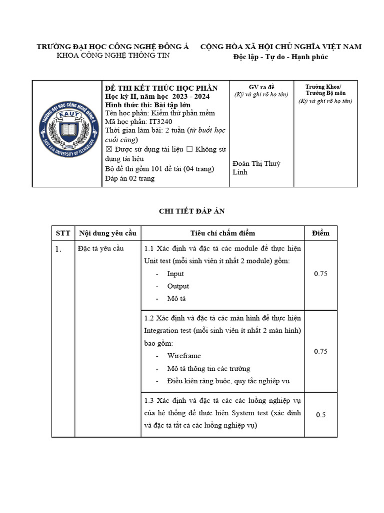 DAThi KTPM | PDF