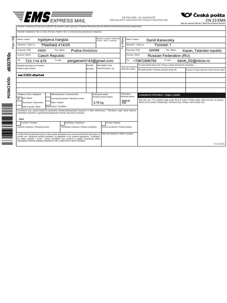 Tisk Odvoz Objednavka | PDF