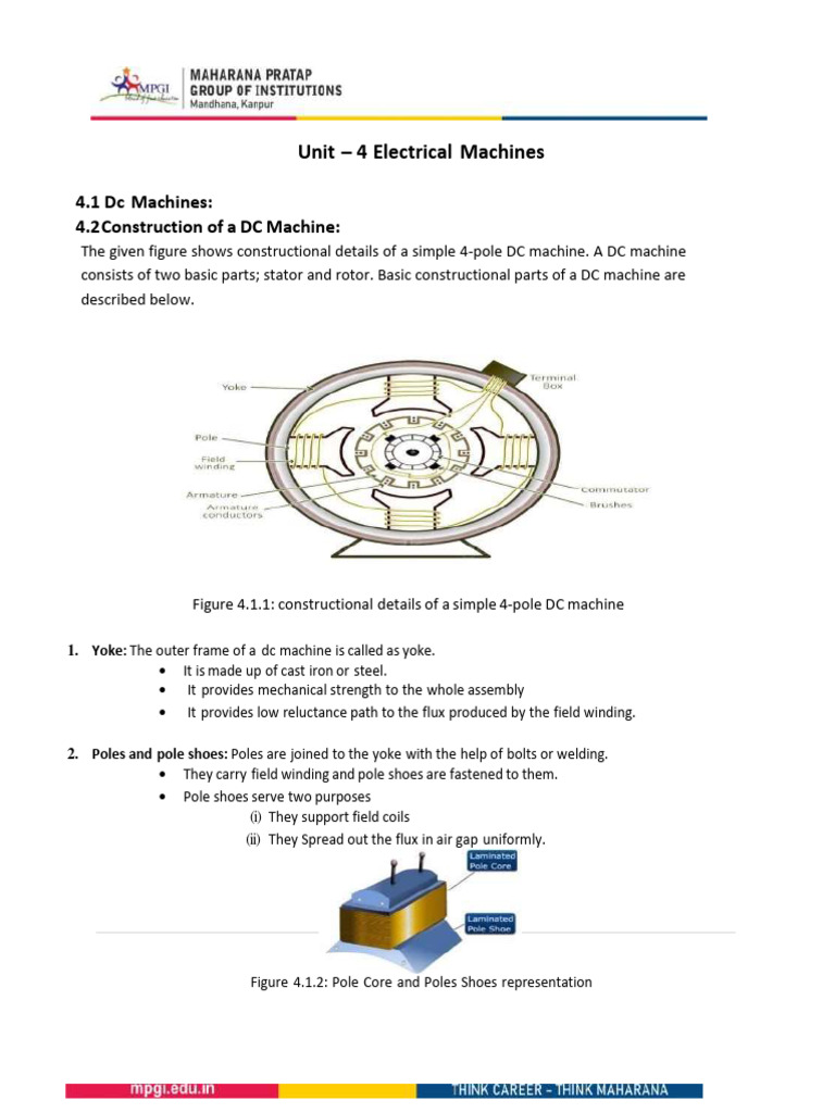 dc machine | PDF | Electromagnetic Induction | Electric Motor