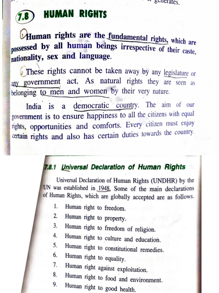 5 TH Unit Human Rights | PDF