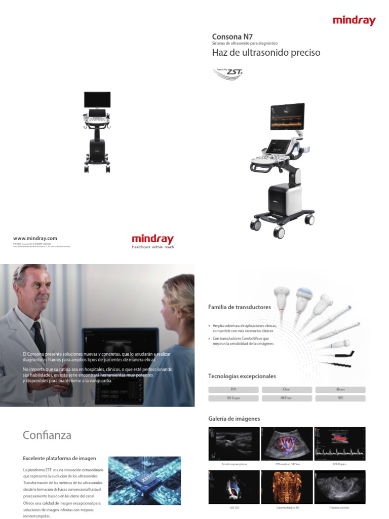 FICHA TÉCNICA - CONSONA N7 | PDF | Ultrasonido