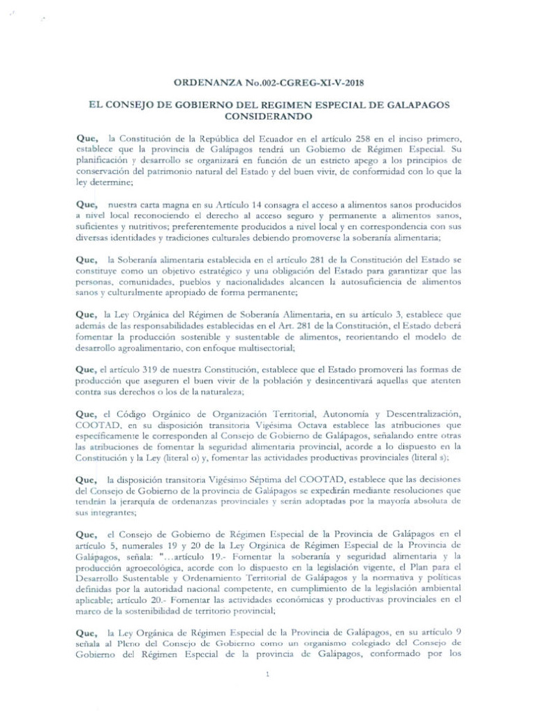 Ordenanza - 002 Cgreg Xi V 2018 8 | PDF