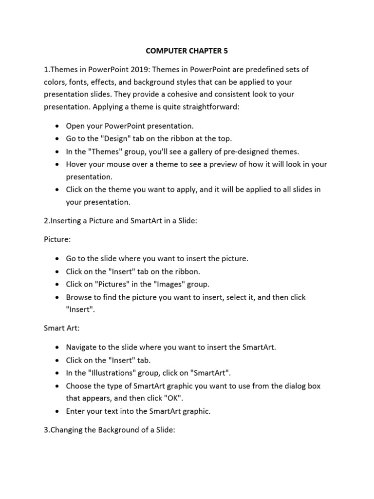 Computer Chapter 5 | PDF | Computing | Software