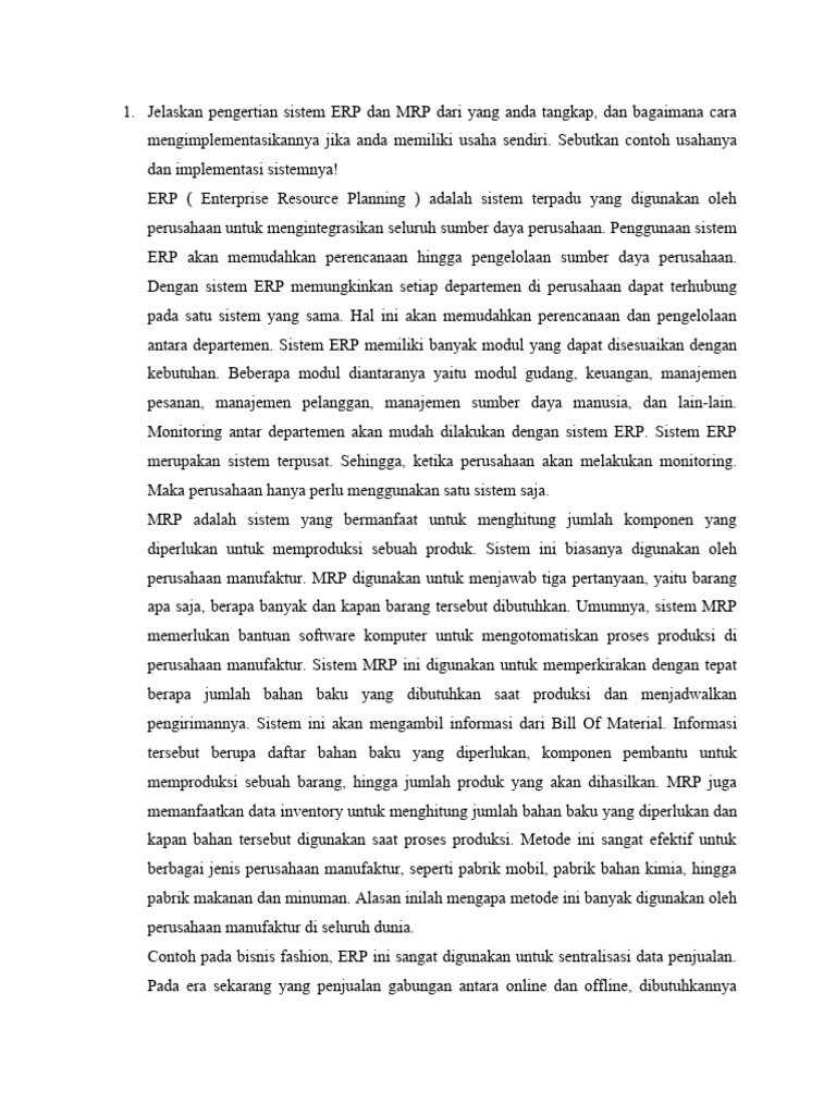 Arizal.M 51422220006 OSCM Week13 | PDF | Bisnis | Teknologi & Rekayasa