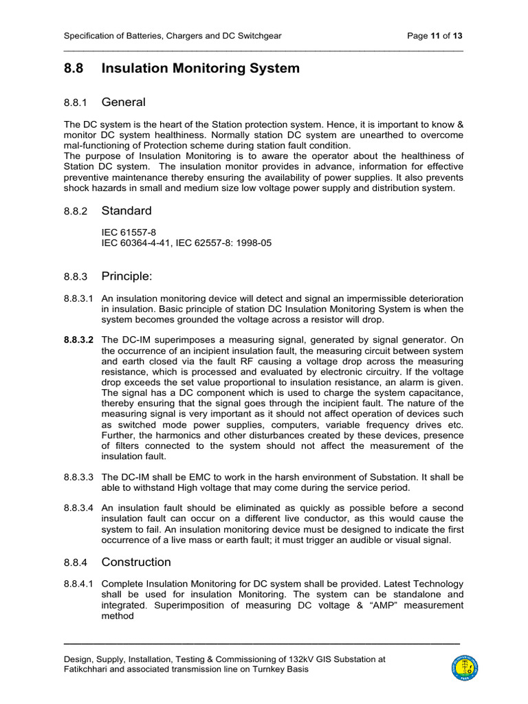 Insulation Monitoring System | PDF | Power Supply | Fuse (Electrical)