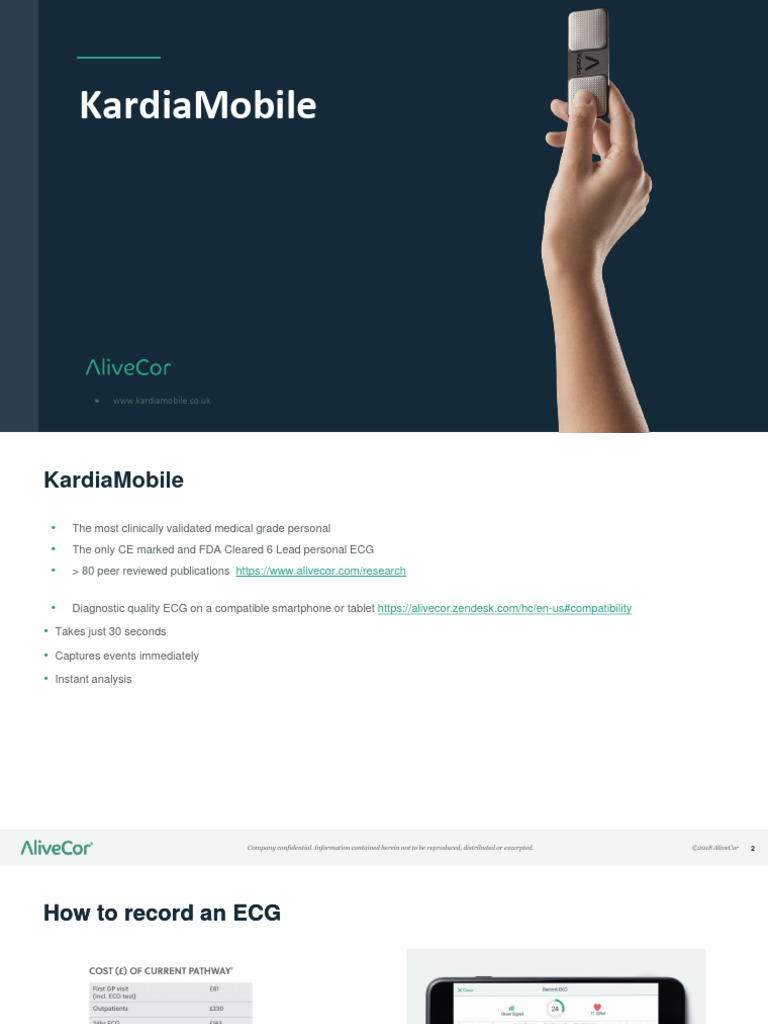 KardiaMobile Remote ECG COVID 19 | PDF | Electrocardiography