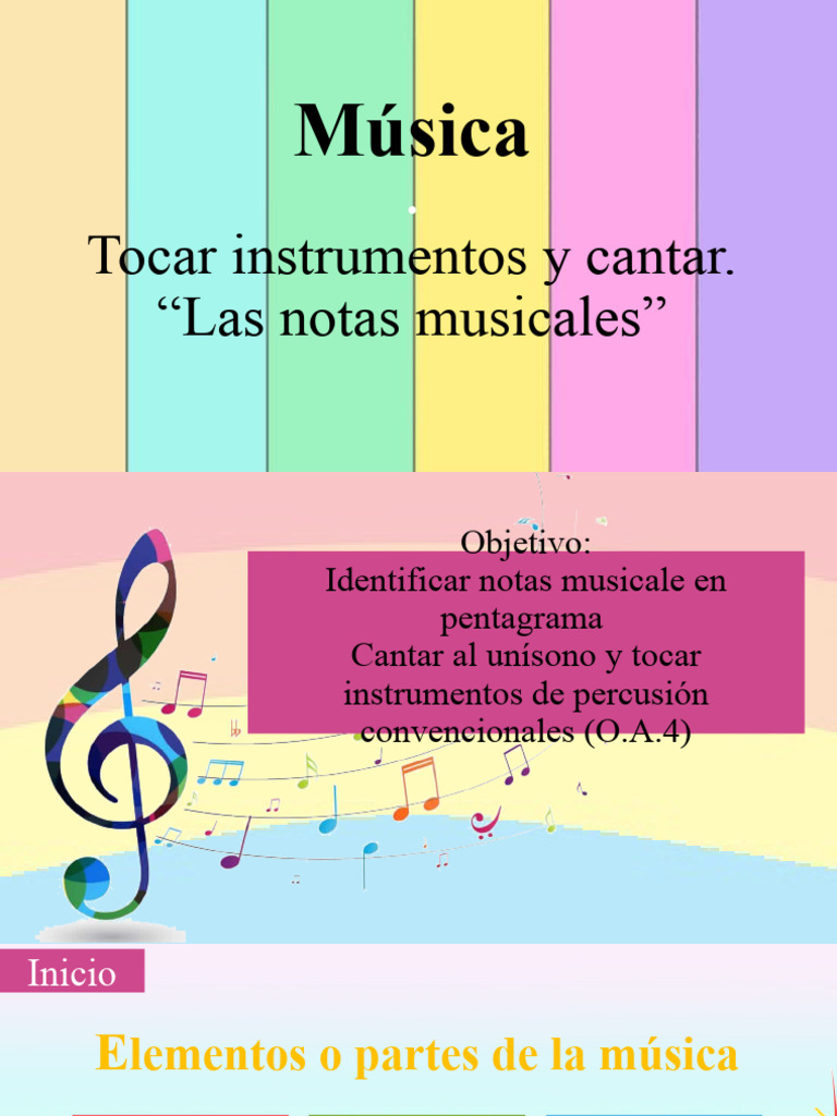 Aprendiendo Notas Musicales y Metalófono | PDF