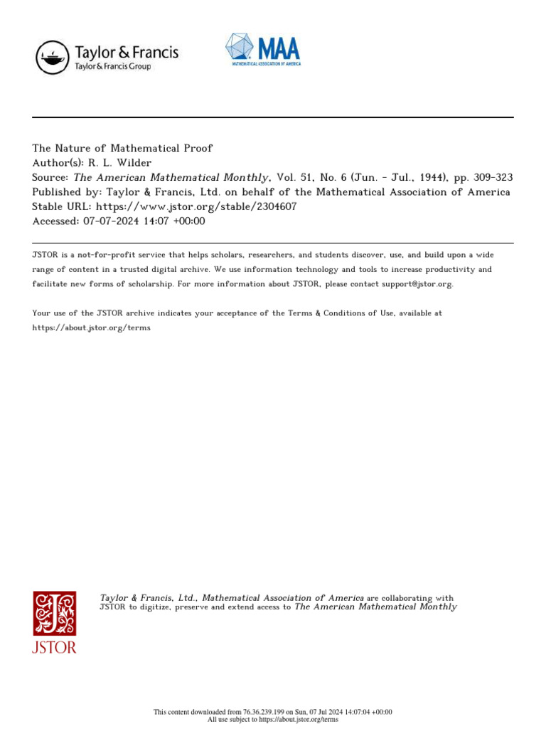 Understanding Mathematical Proofs | PDF | Mathematical Proof | Theorem