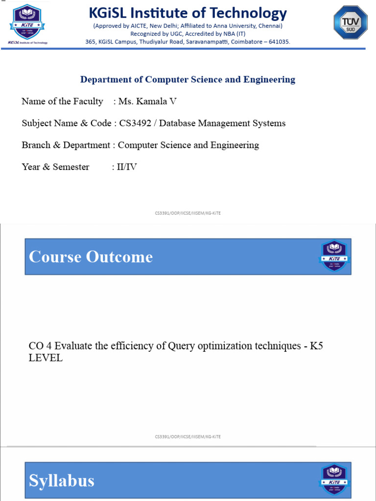 LM6 - B+ Tree Index Files - B Tree Index Files | PDF | Database Index ...
