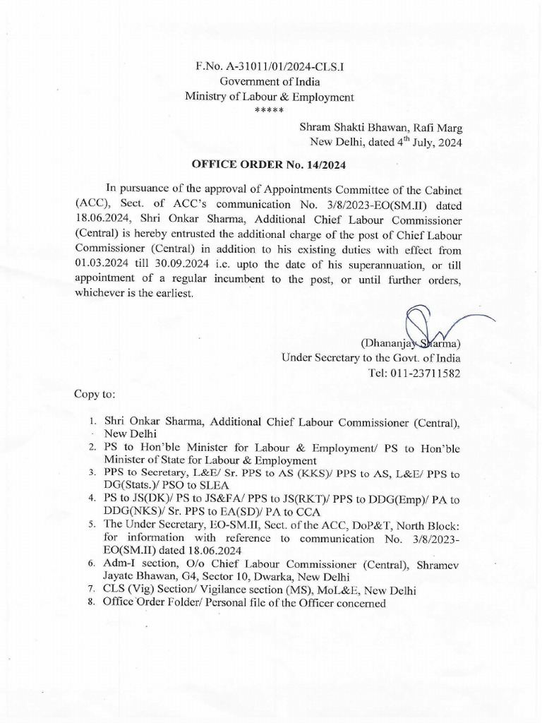 Office Order 14 | PDF