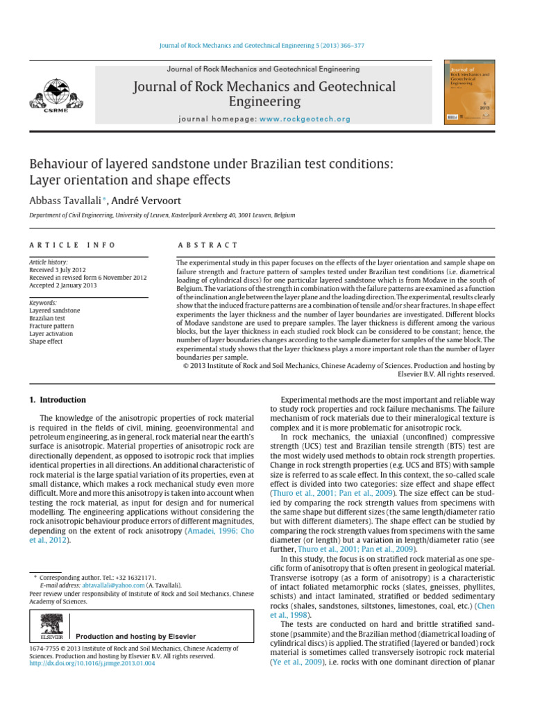 Brazilian Test Journal | Download Free PDF | Anisotropy | Chemistry