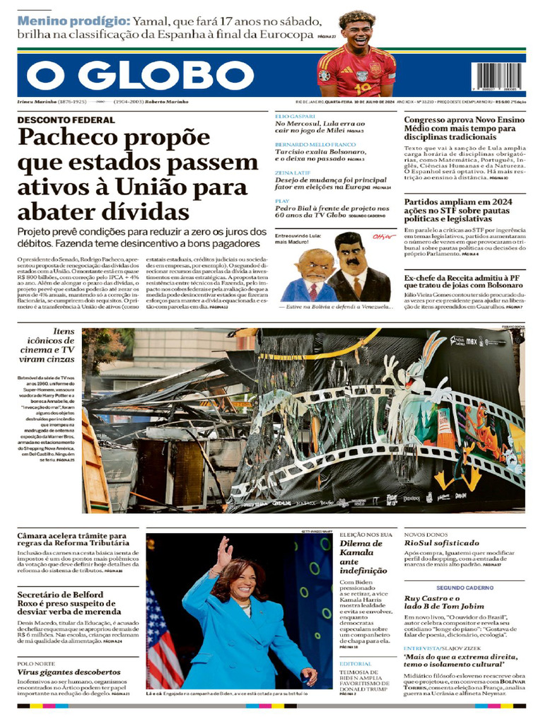 ® O Globo RJ 10-07-2024 | PDF