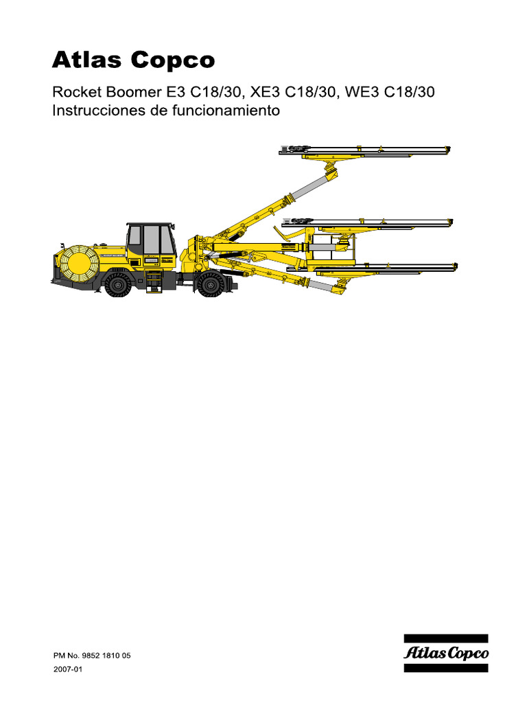 Manual de Instrucciones EPIROC WE3C | PDF