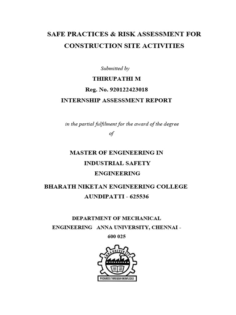 Rajkumar Internship Report Pdf Thesis Electrician