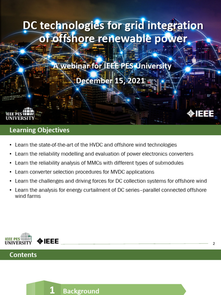 DC Technologies for Offshore Wind Integration | PDF | High Voltage Direct Current | Wind Power