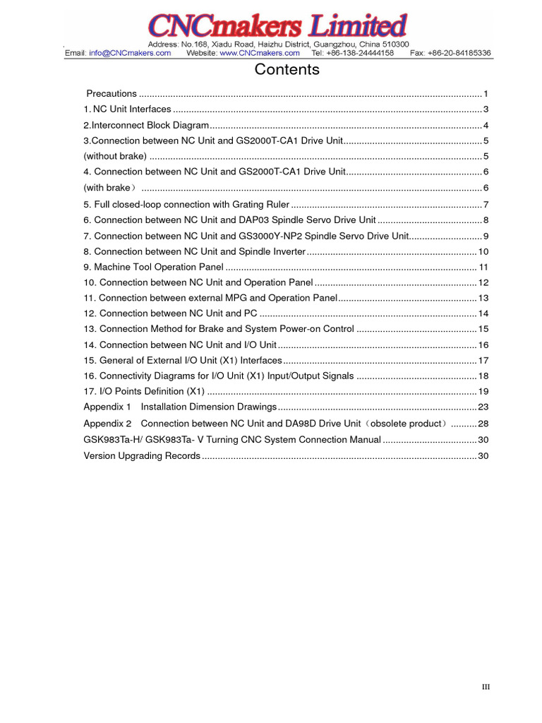 GSK983Ta-HV_Analog_Connection_User_Manual | Download Free PDF | Numerical Control | Inductor