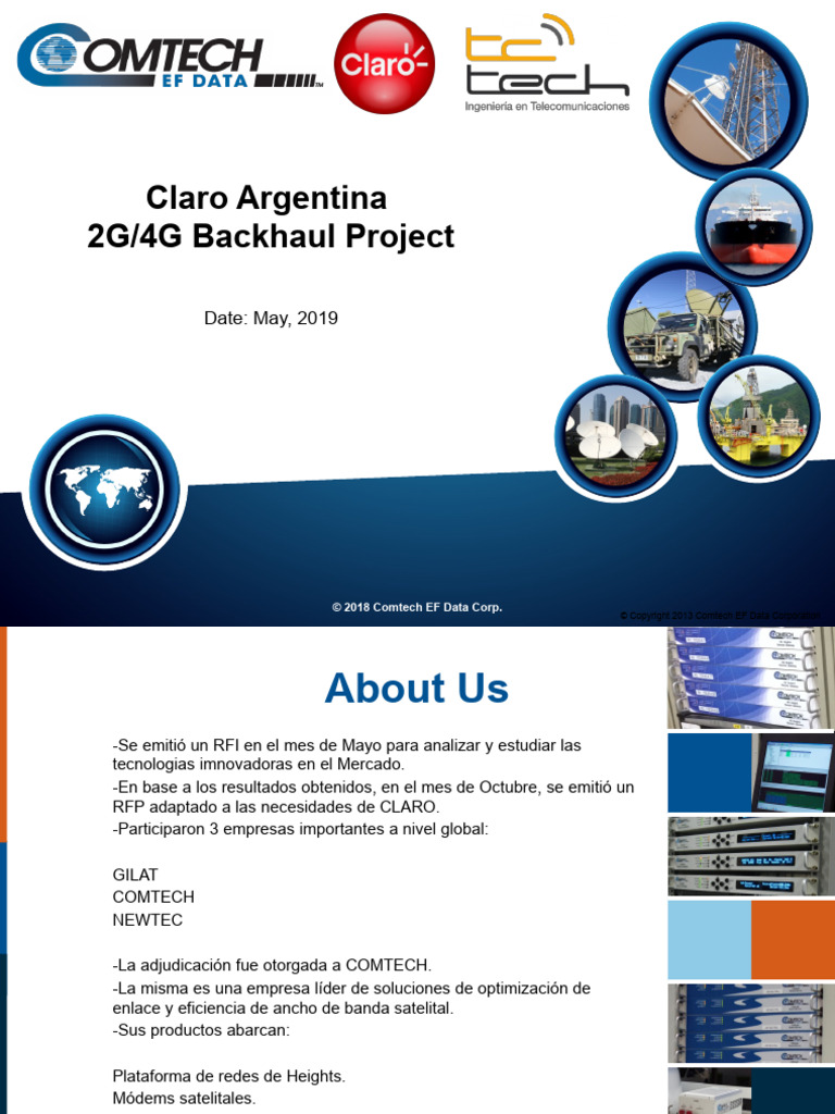 Claro Argentina 2G-4G Satelital Final | PDF | Protocolos de capa física | Radio definida por ...