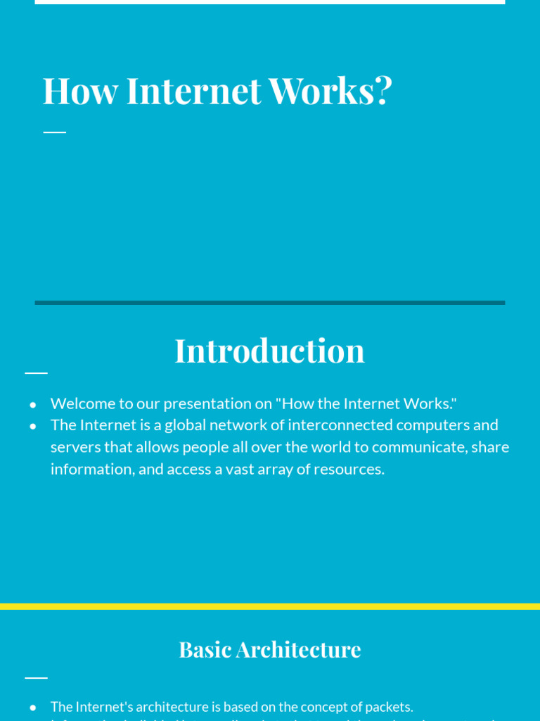 How Internet Work | PDF | Internet | Computer Network