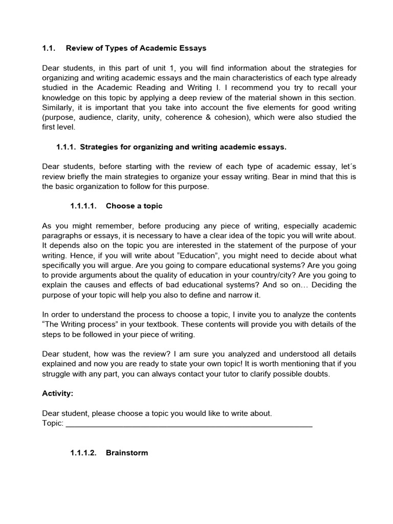 Annex Review | PDF | Essays | Brainstorming