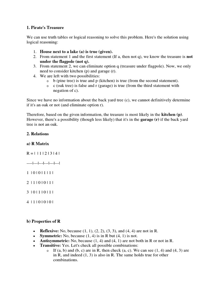 Discrete Maths and Probability Problems | PDF | Mathematics ...