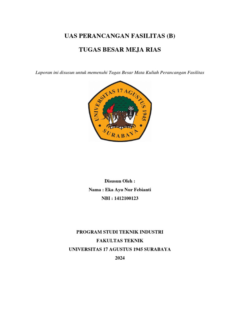 Uas - TLP Meja Rias | PDF