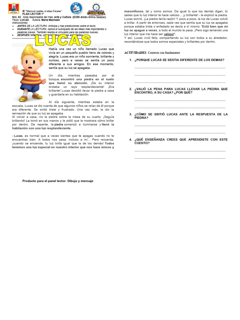 Lectura para 1ro Plan Lector | PDF