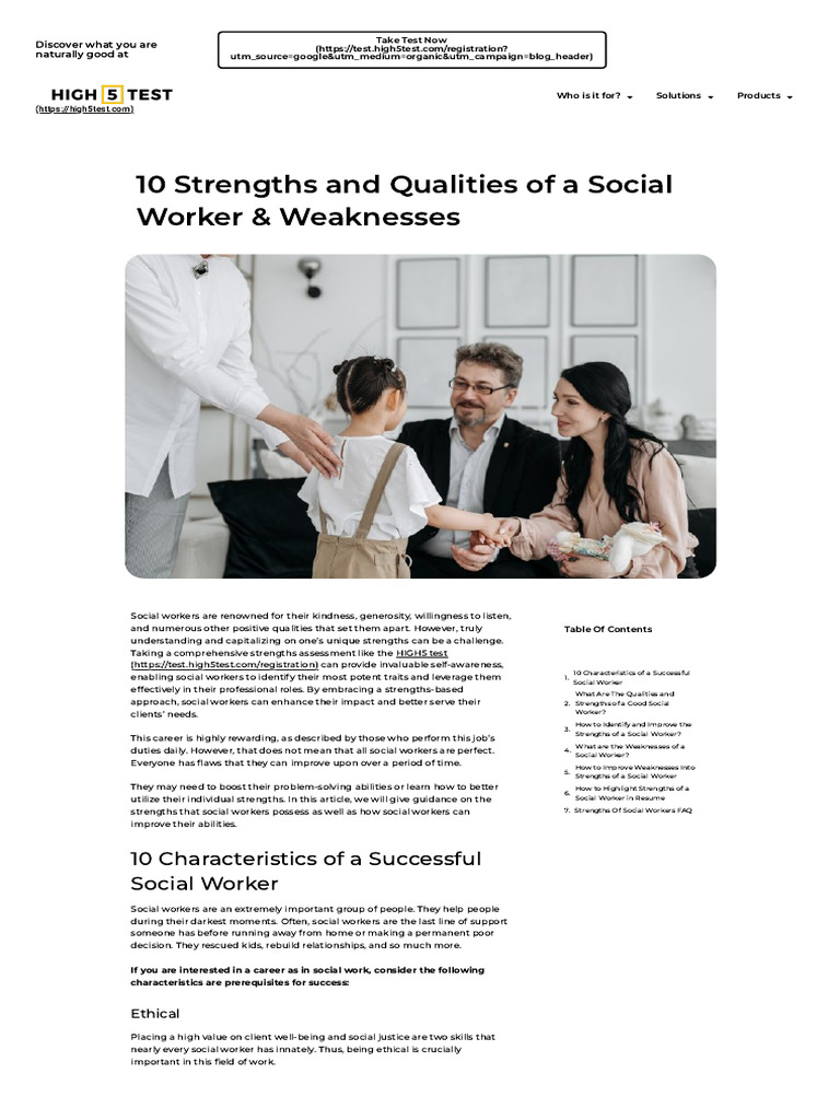 Key Qualities and Strengths of Social Workers | PDF | Social Work | Empathy