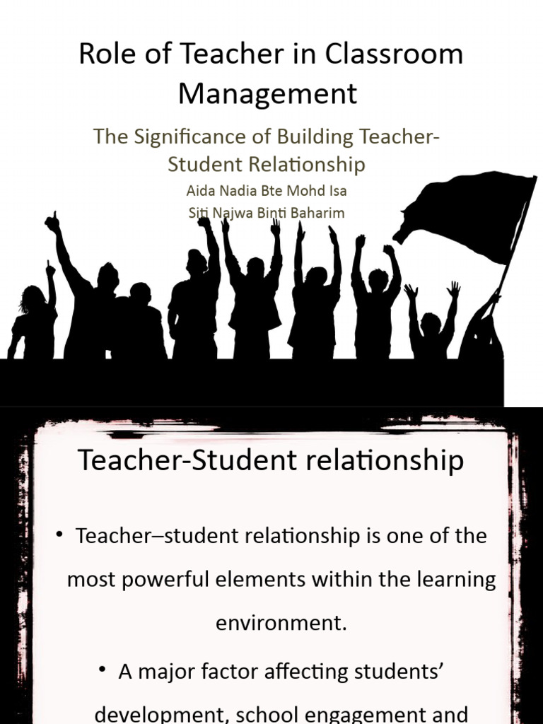 Role of Teacher in Classroom Management | PDF | Teachers | Learning