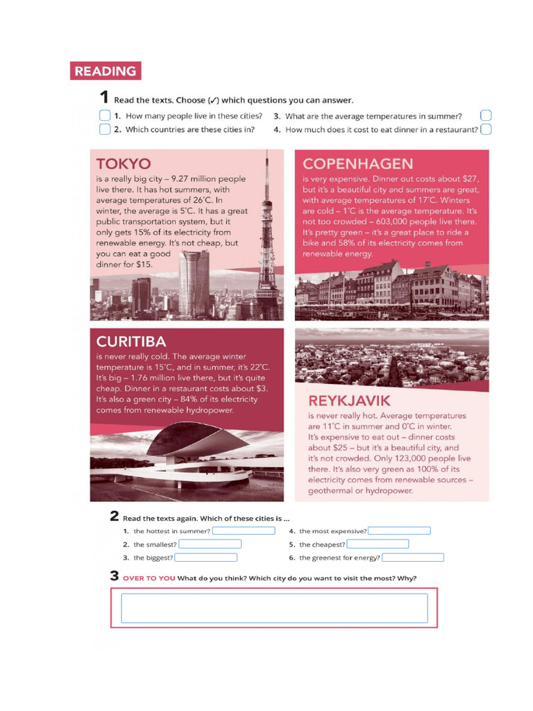 Reading Unit 4 | PDF