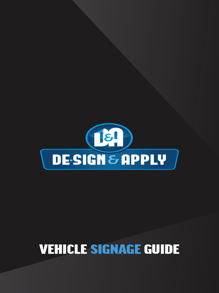 Design Apply Vehicle Signage Guide | PDF | Brand | Paint
