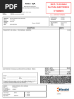 R.U.T.: 76.211.240-K Factura Electronica #12593356: Kaudat Spa | PDF | Tecnología bancaria