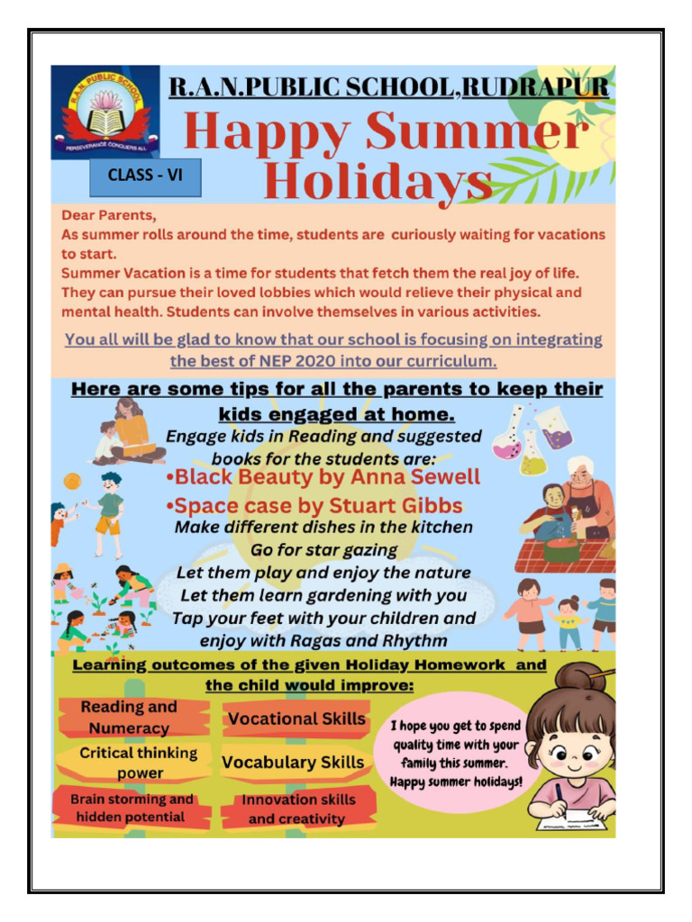 Holiday Homework Class 6 (1) PDF | PDF | Oil | English Language